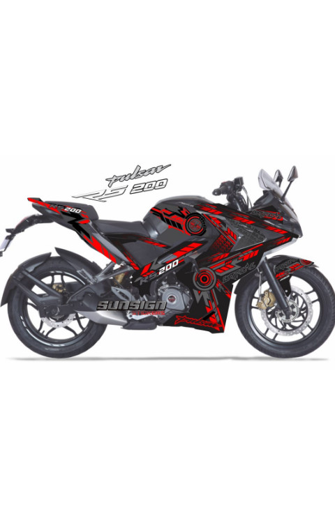 Pulsar RS 200 Venom Sticker | Pulsar RS200 Custom Sticker | Pulsar RS ...