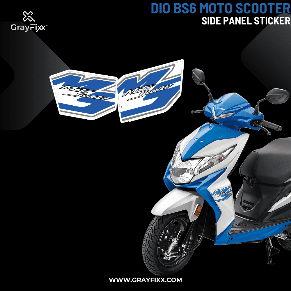 Honda Dio Bs6 Side Panle Sticker | Honda Dio Bs6 Side Panel Graphics