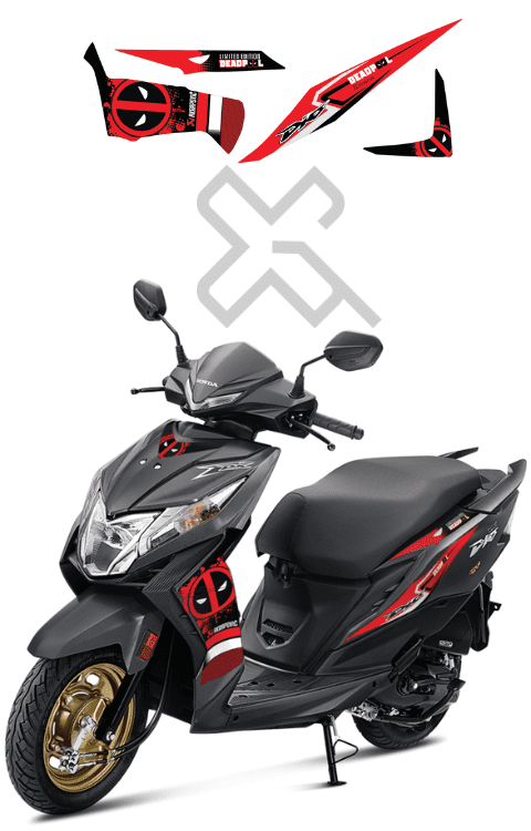 Dio Bs6 Deadpool Sticker | Dio Bs6 Deadpool Graphics