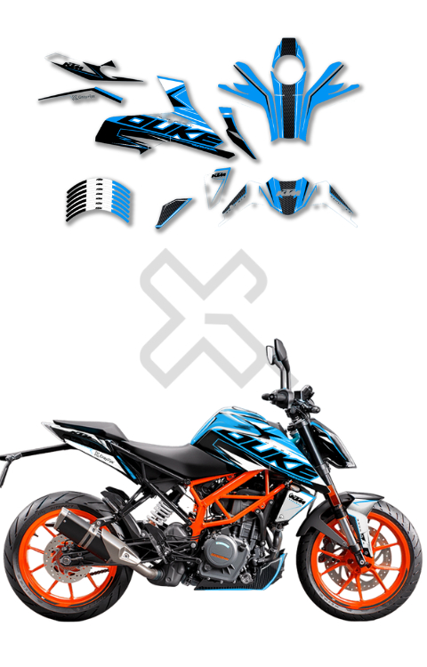Duke 200 Bs6 Sticker | Duke 250 Full Body Sticker