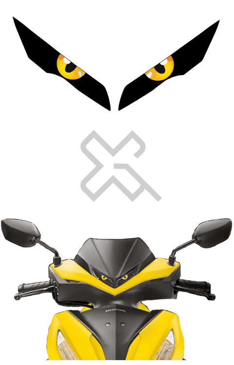 Grazia Bs6 Eye Sticker | Dio 125 New Model Headlight Sticker