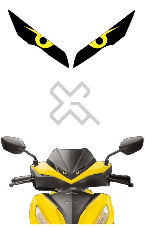 Grazia Bs6 Eye Sticker | Dio 125 New Model Headlight Sticker
